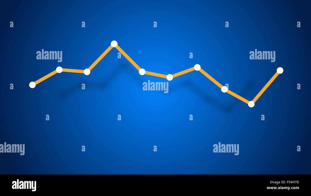 business line diagram with shadow Stock Photo - Alamy