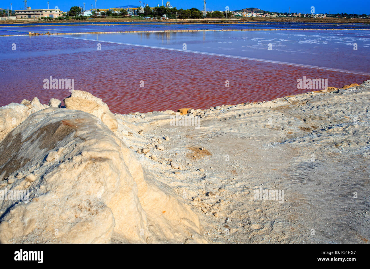 Red salt water bacteria hi-res stock photography and images - Alamy