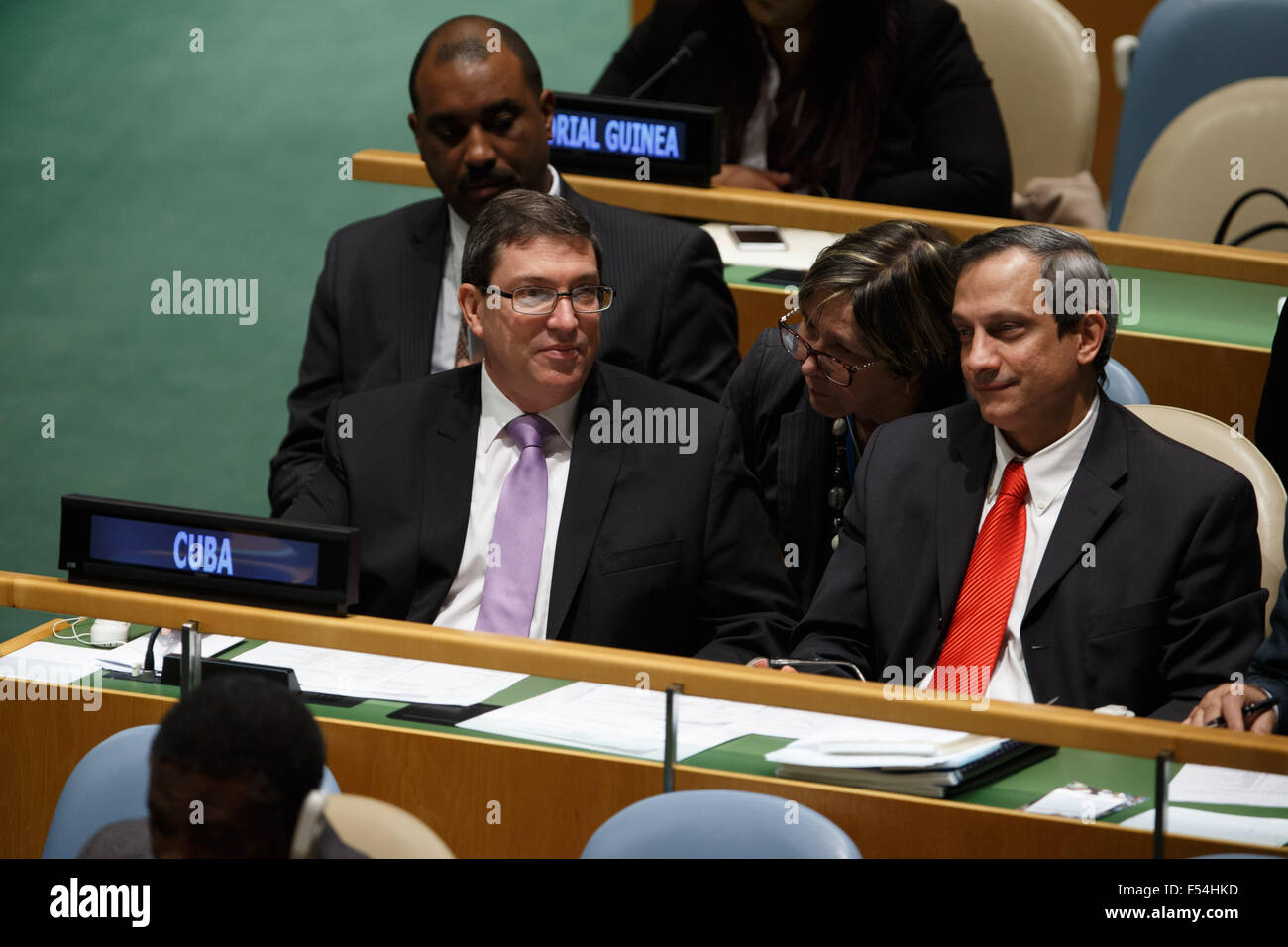 New York, Cuban delegation's seat in the United Nations General ...
