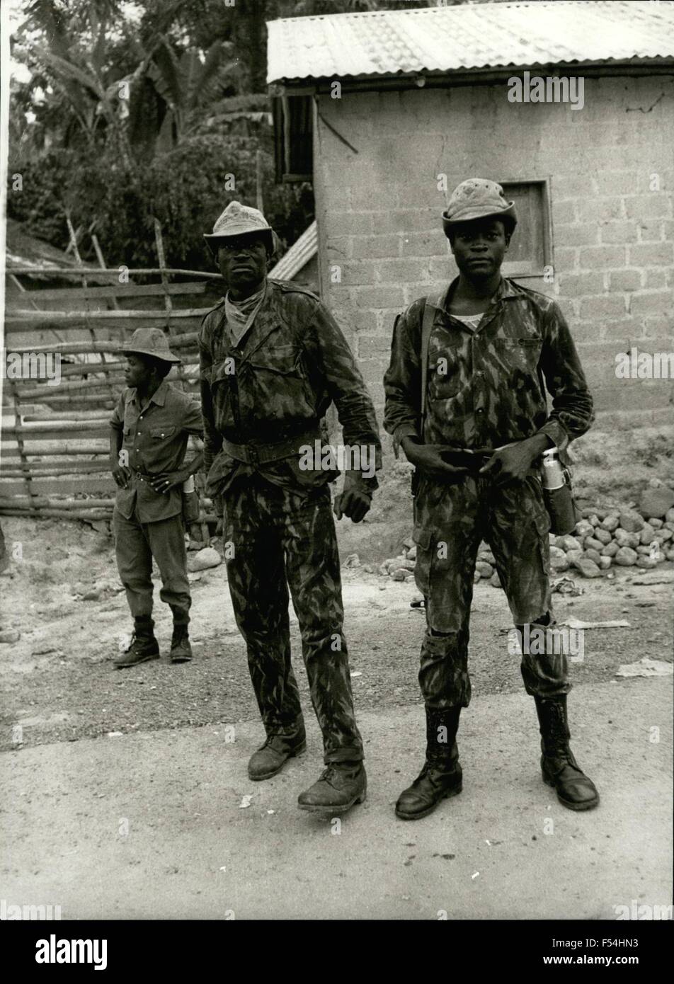1968 - Angola - Cabinda: Two soldiers of the MPLA- members of the ...