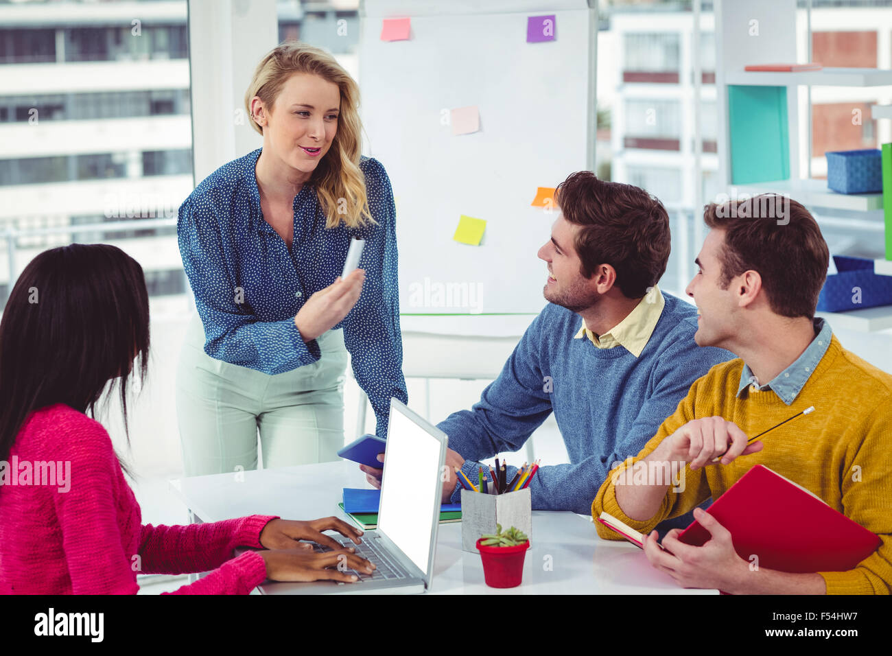 Creative business team working together Stock Photo - Alamy