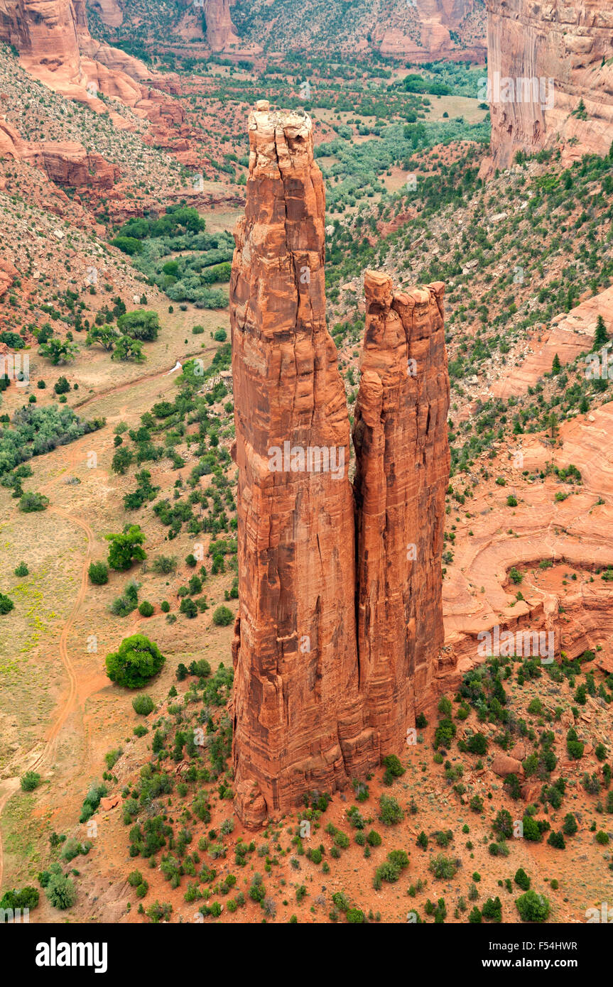 Spider Rock, Canyon de Chelly National Monument, Arizona, USA Stock ...