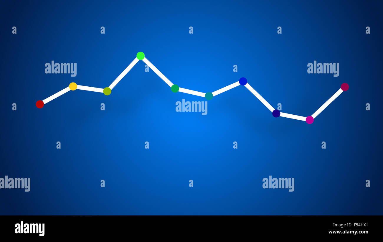 business line diagram with shadow Stock Photo - Alamy