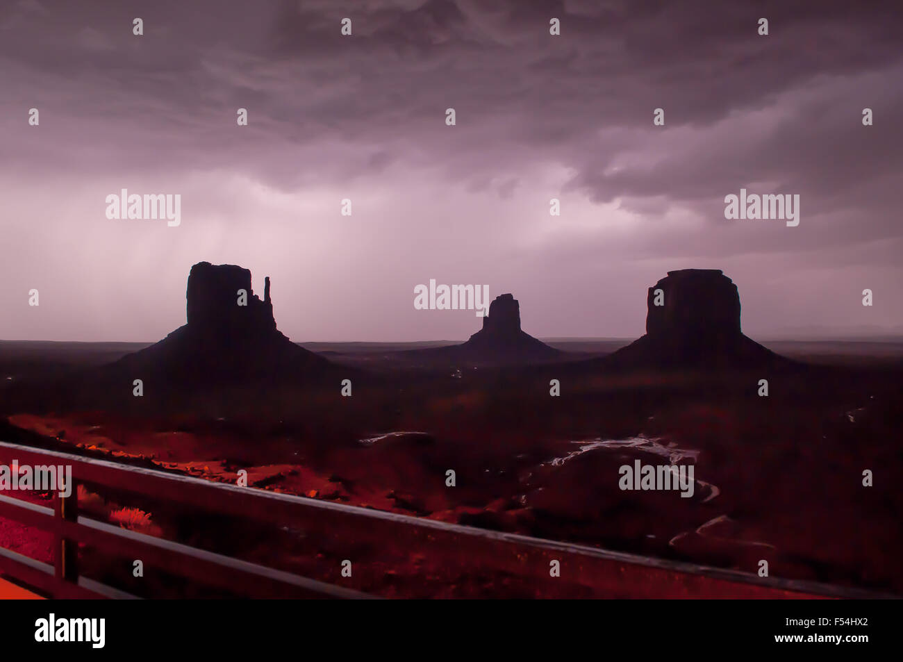 Lightning Storm over Monument Valley, Arizona Stock Photo - Alamy