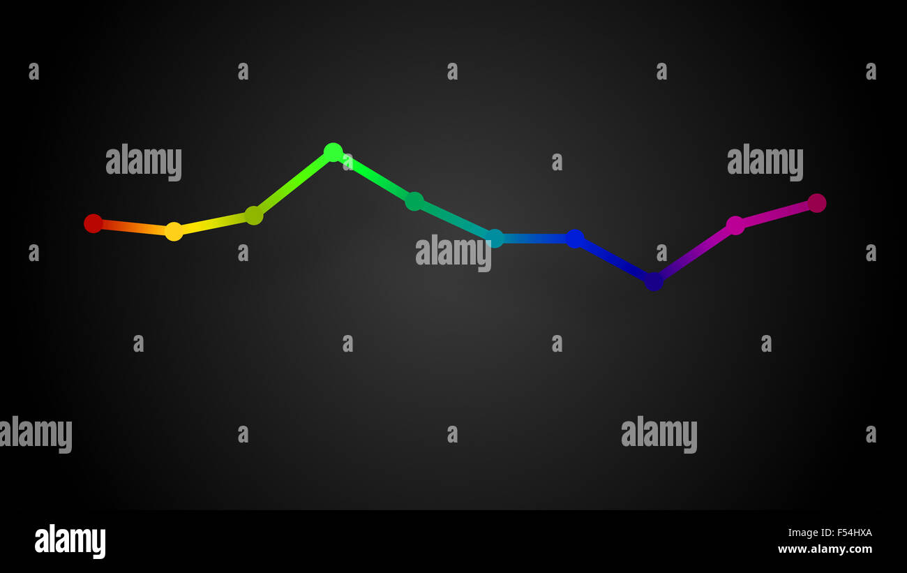 business line diagram with shadow Stock Photo - Alamy