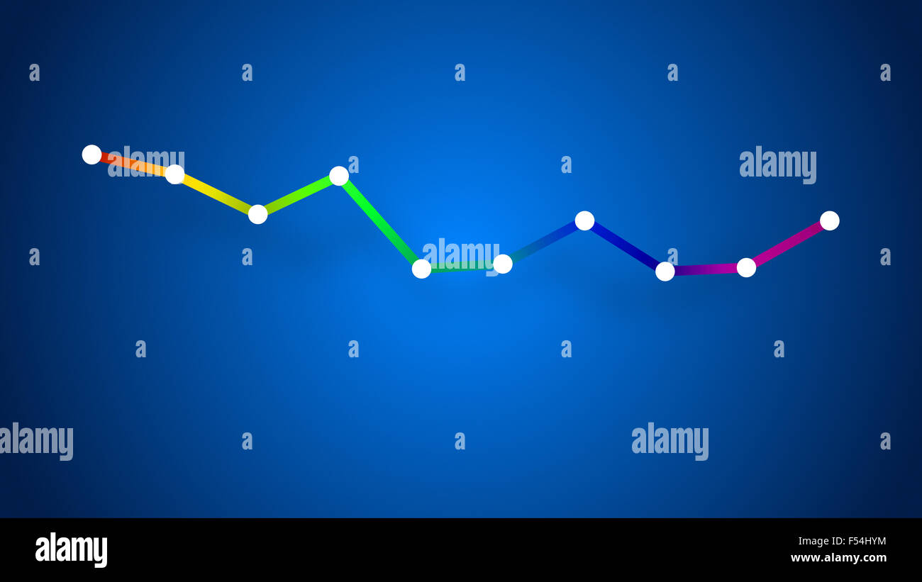business line diagram with shadow Stock Photo - Alamy