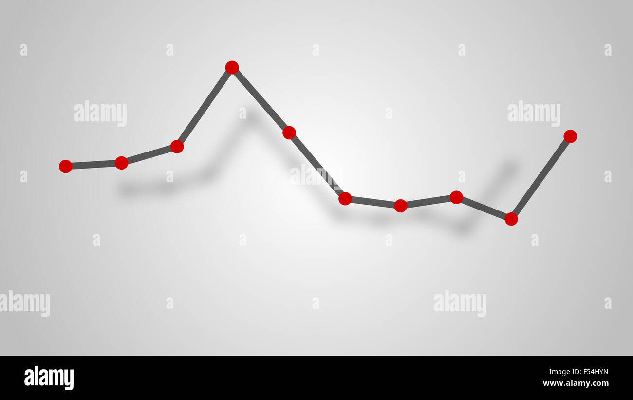 business line diagram with shadow Stock Photo - Alamy