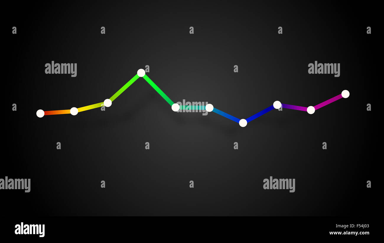 business line diagram with shadow Stock Photo - Alamy