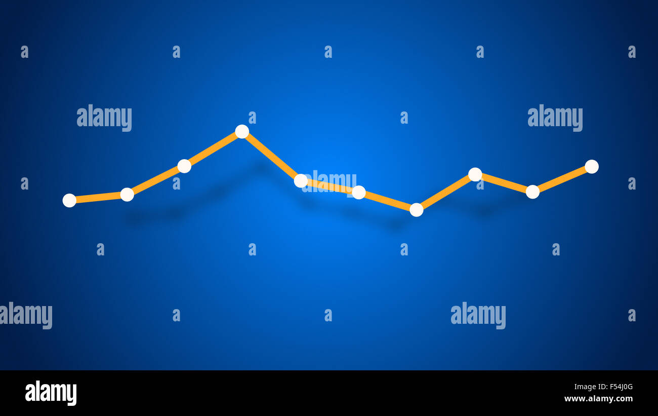 business line diagram with shadow Stock Photo - Alamy