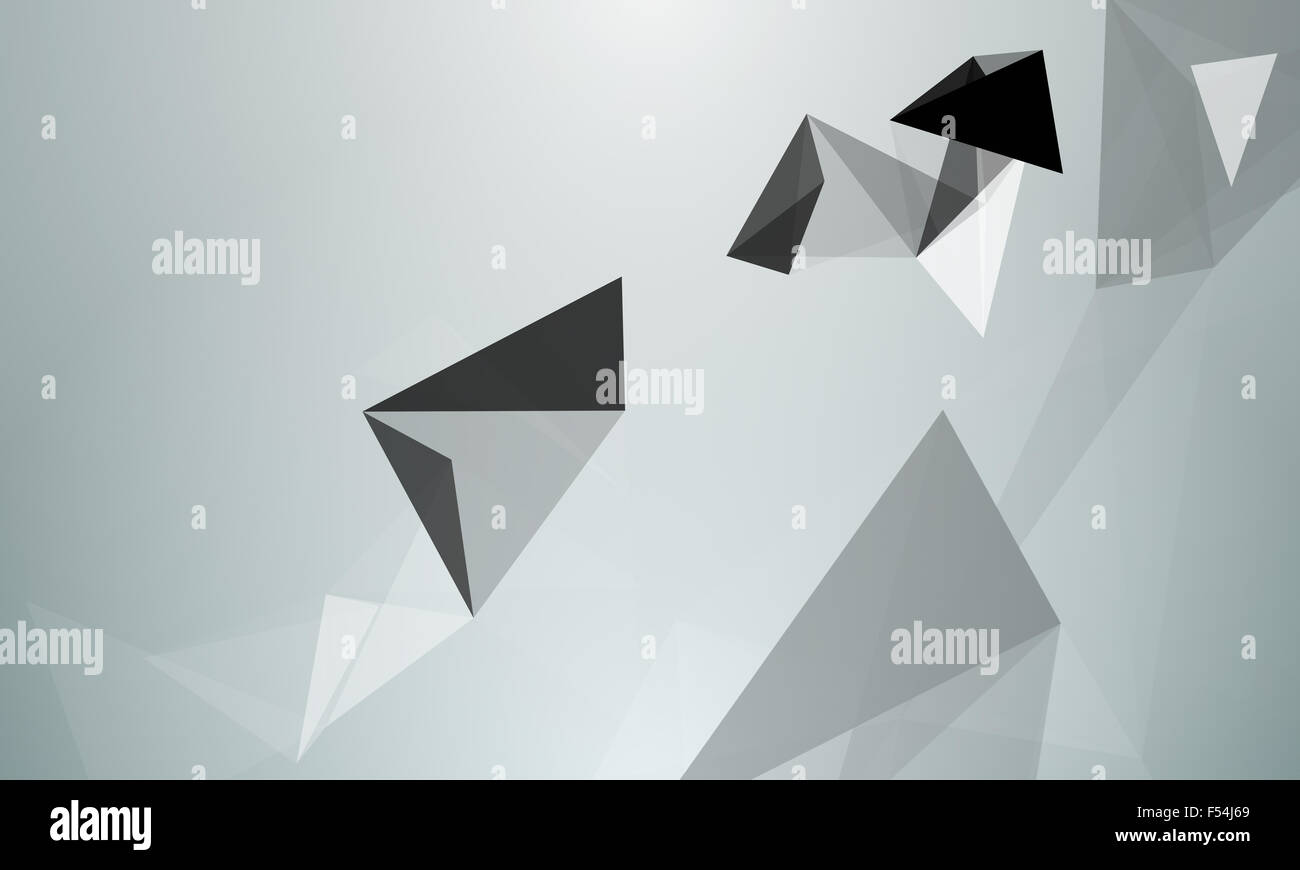 triangle abstraction, geometrical triangulation effects Stock Photo - Alamy