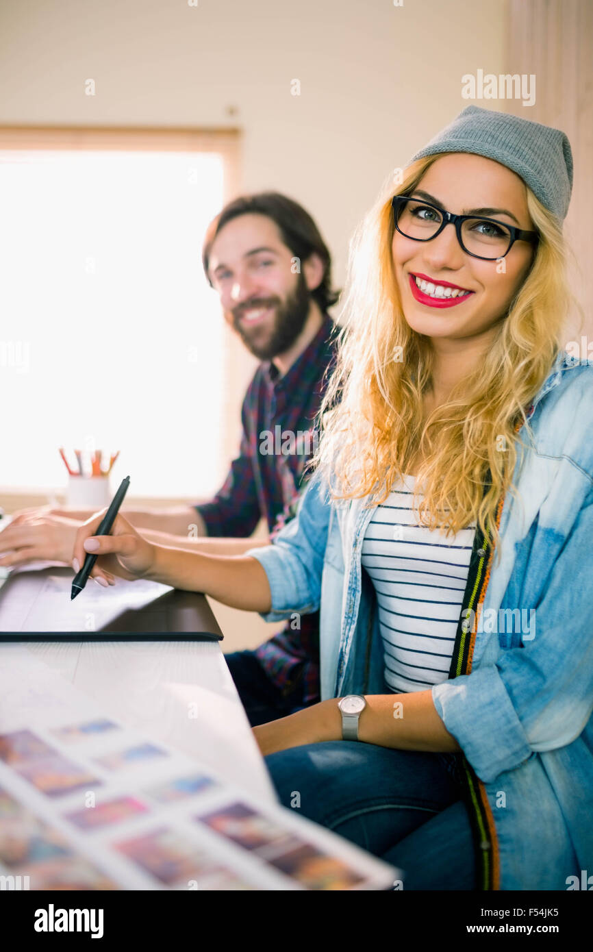 Creative business partners working together Stock Photo - Alamy