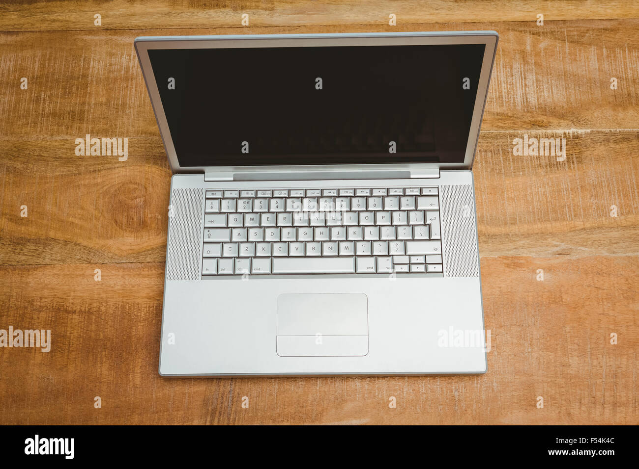 View of a grey laptop Stock Photo - Alamy