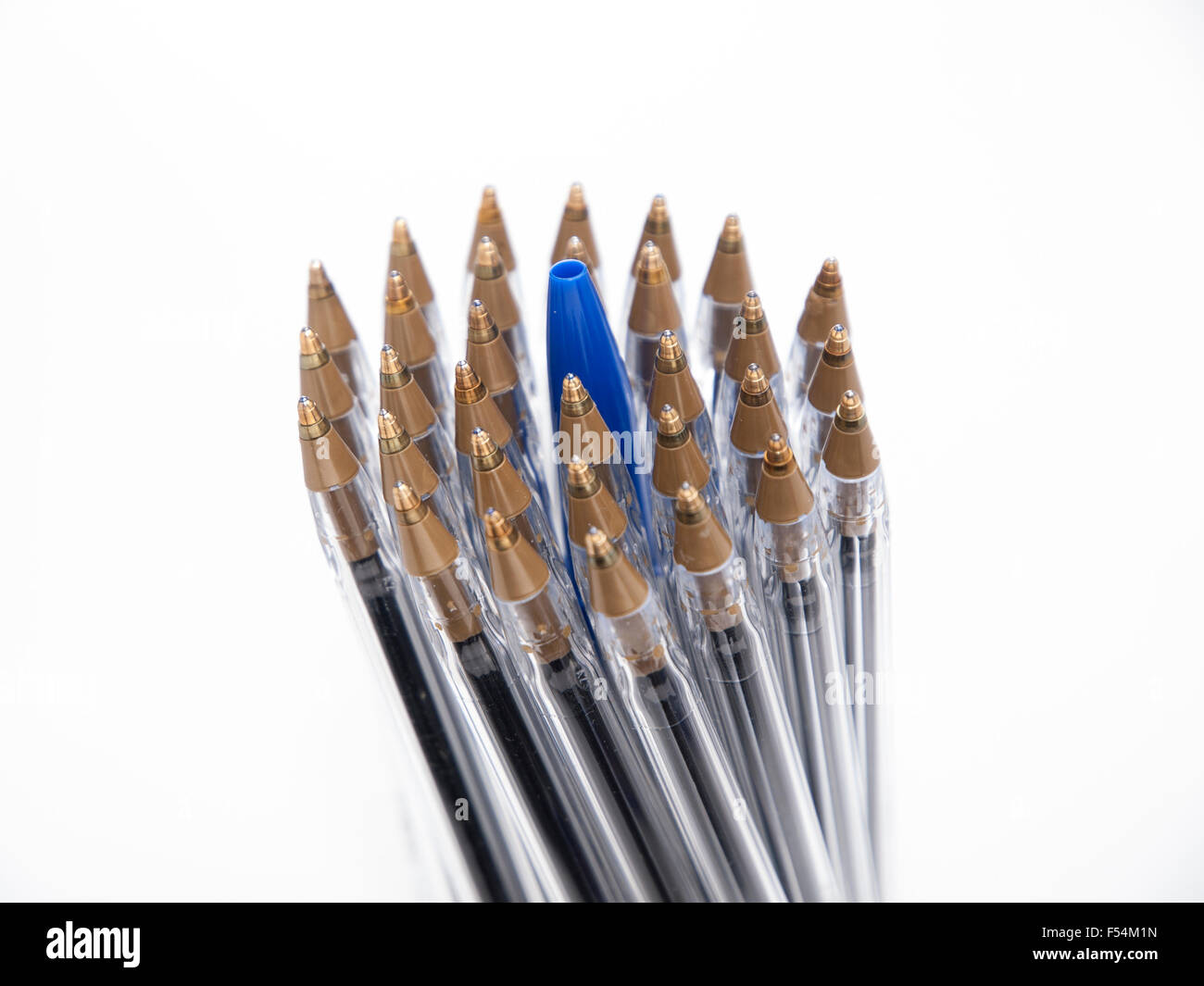 Bic Crystal Blue pens Stock Photo - Alamy