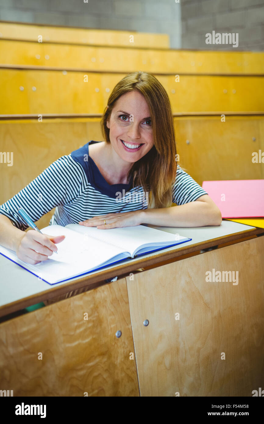 Student taking lecture in classroom hi-res stock photography and images ...