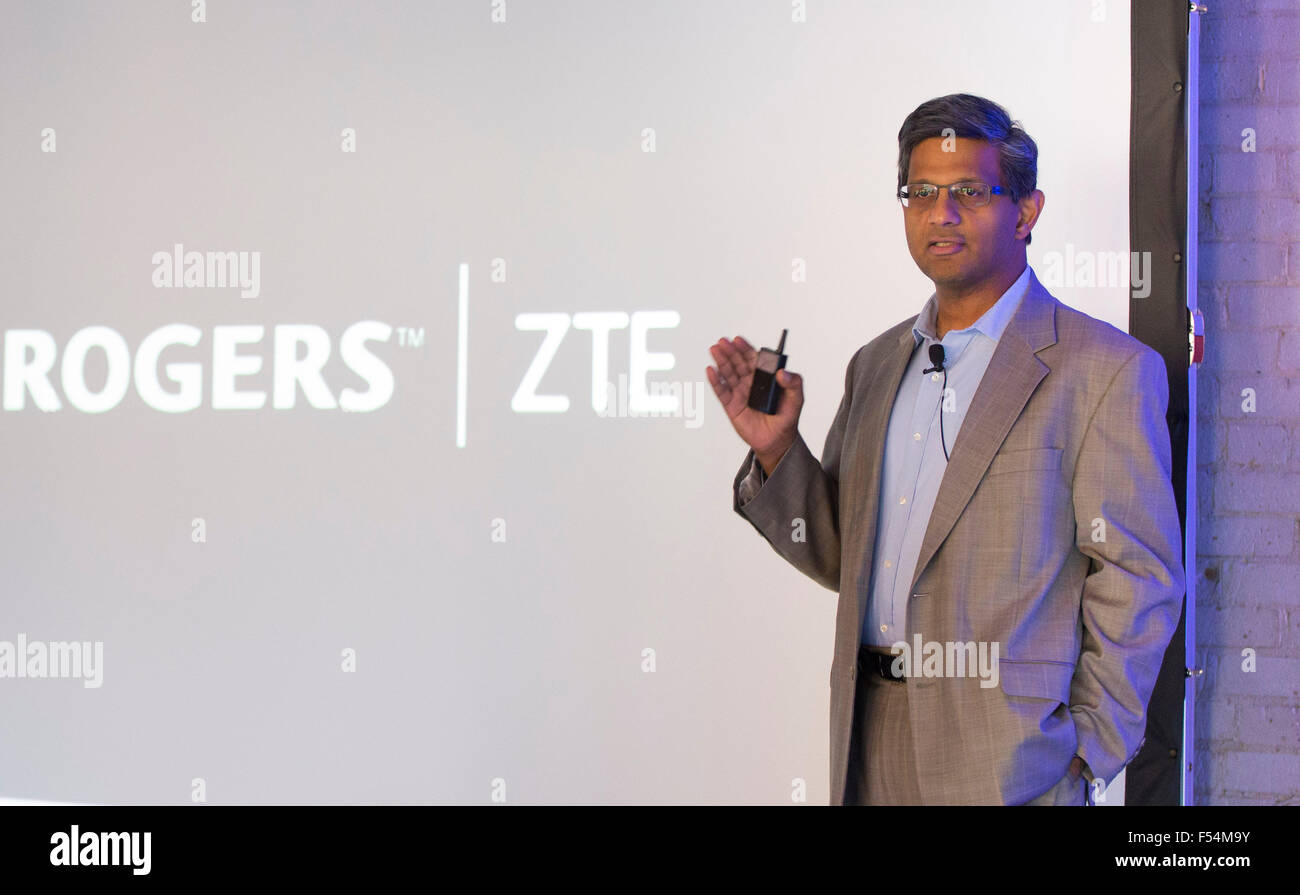 (151027) -- TORONTO, Oct. 27, 2015 (Xinhua) -- Raj Doshi, executive ...