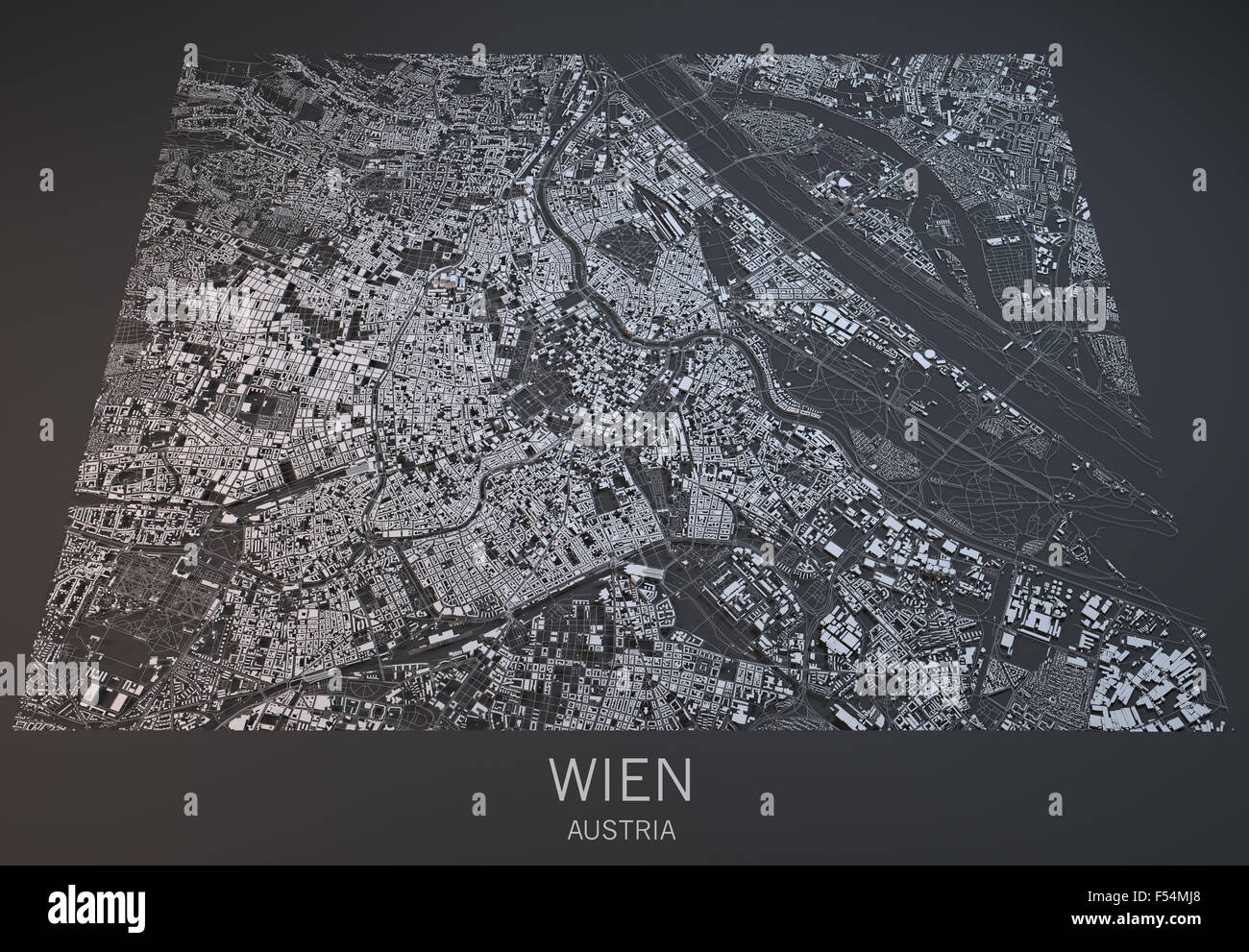 Map of vienna hi-res stock photography and images - Alamy