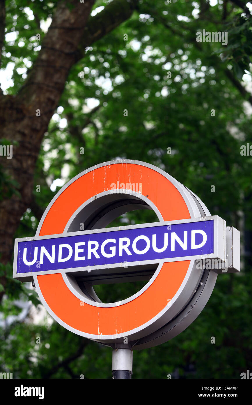 Color image of a dirty underground subway sign in London, UK Stock ...