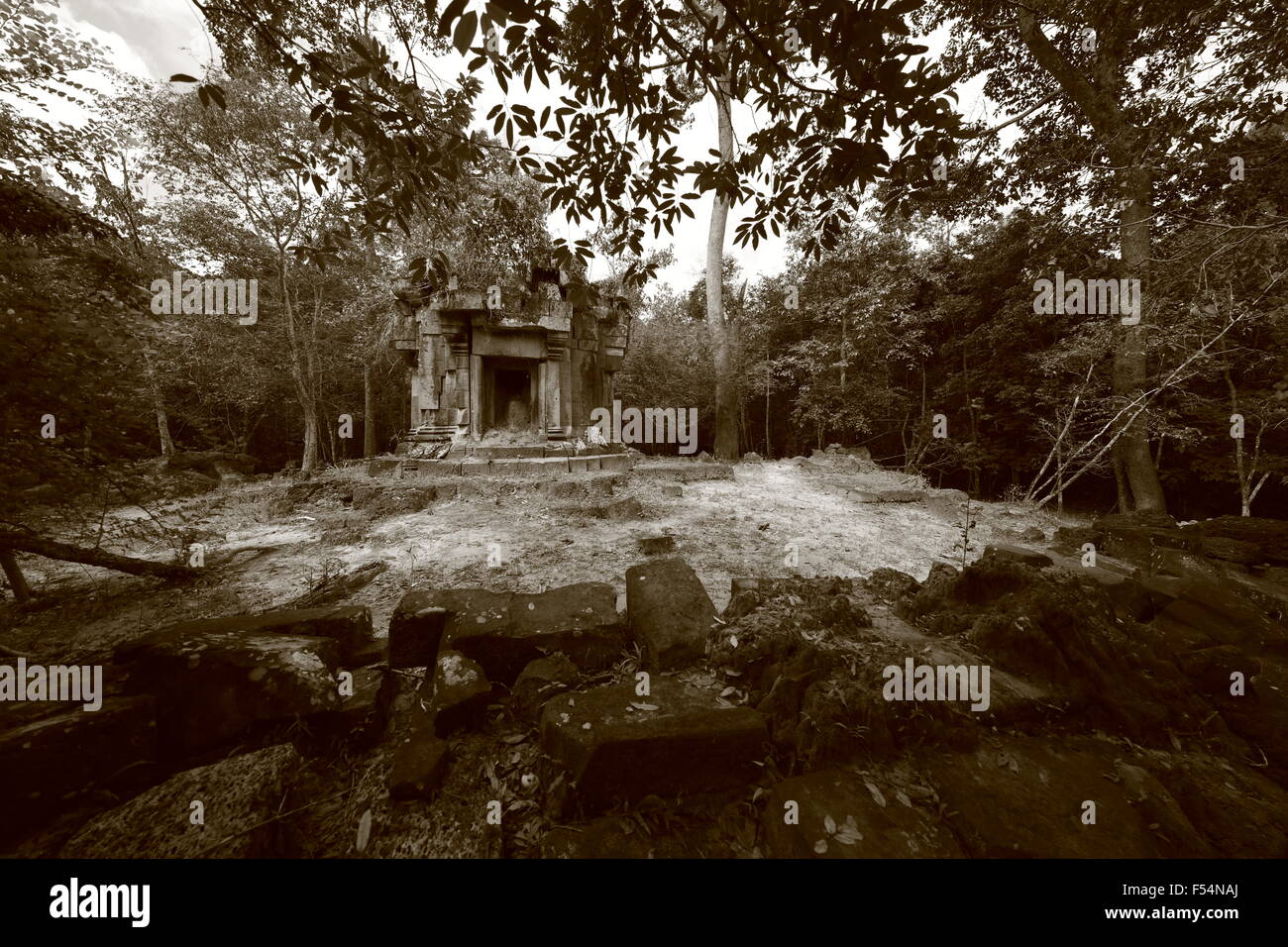 Temple in a clearing Stock Photo - Alamy