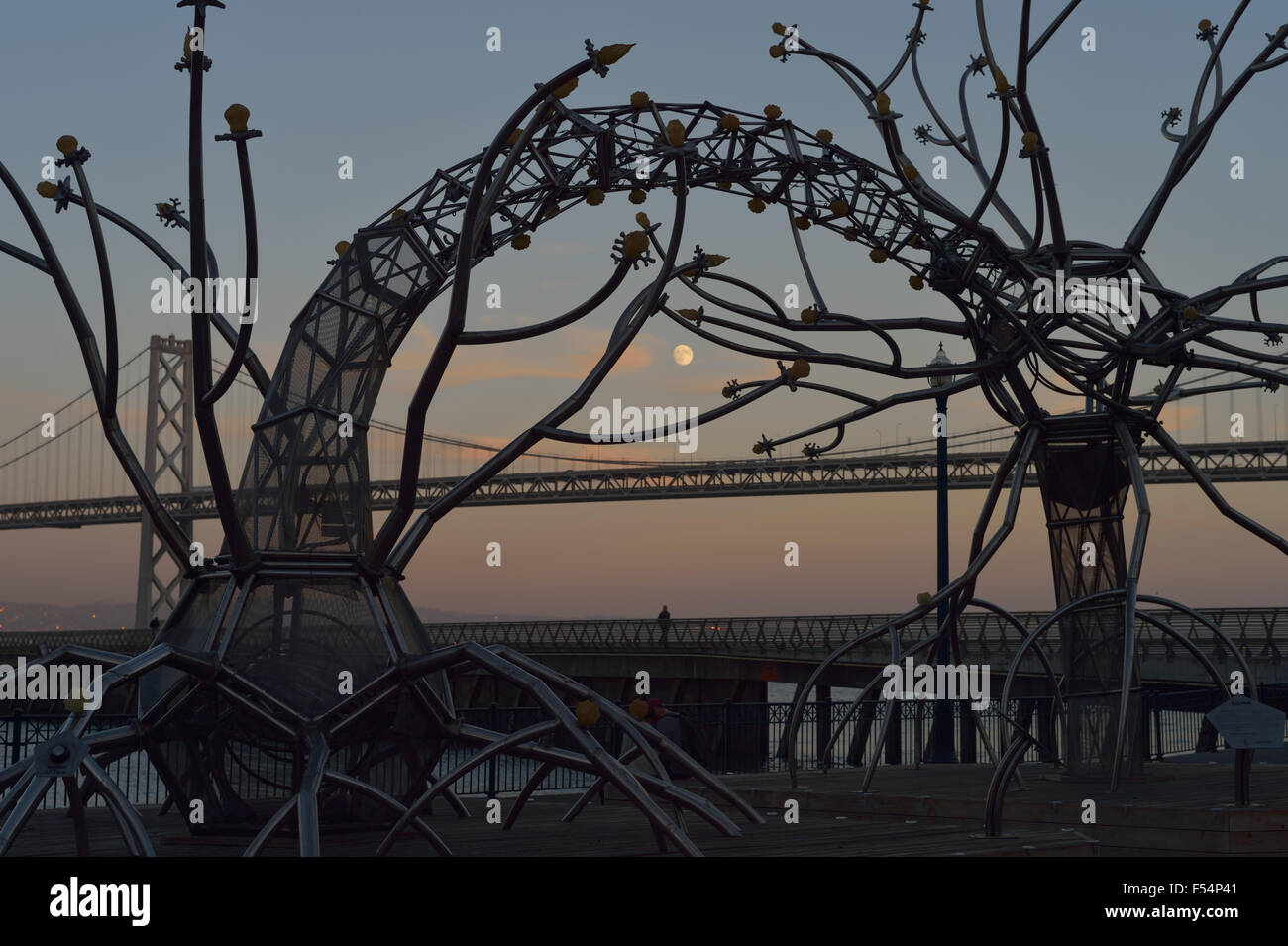 The flaming lotus girls (FLG) SOMA installation in front of the Bay ...