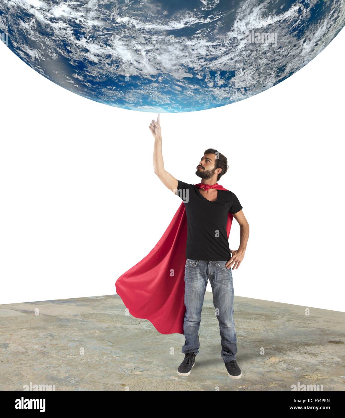 Superhero of the world Stock Photo - Alamy