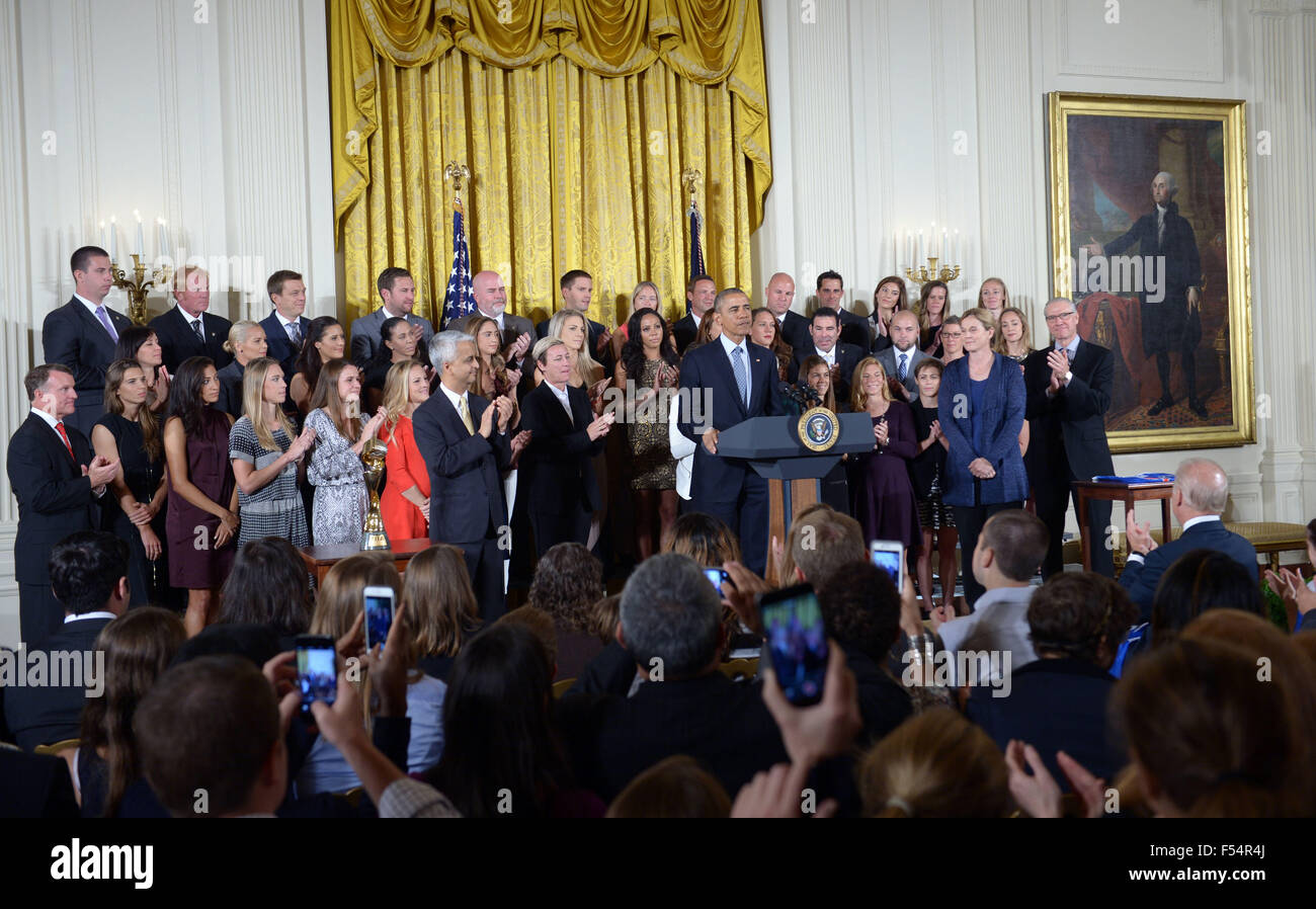 Washington, DC, USA. 27th Oct, 2015. U.S. President Barack Obama speaks ...