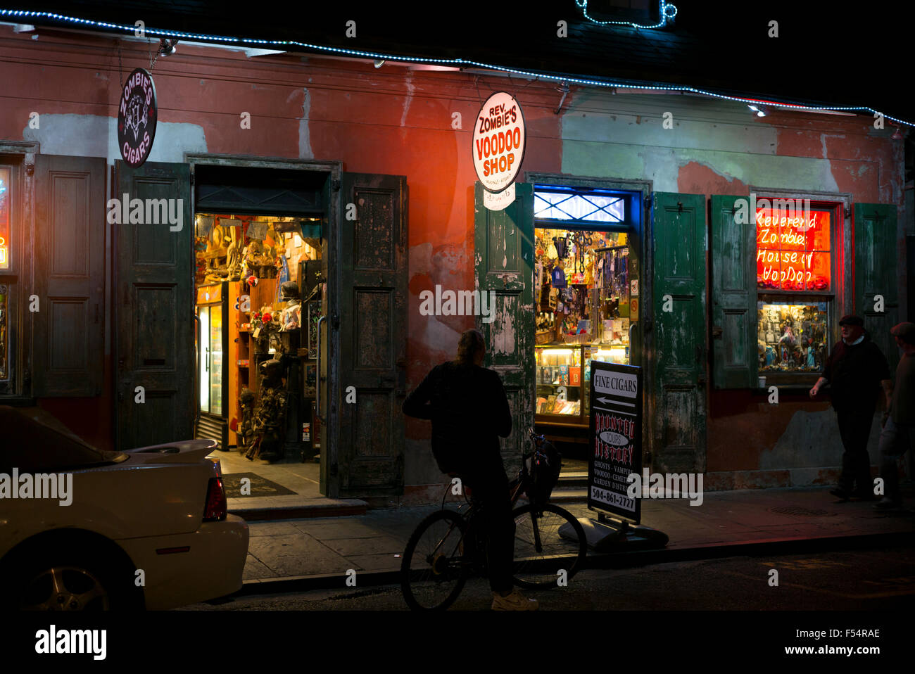 Voodoo shop off Bourbon Street in French Quarter of New Orleans, USA ...