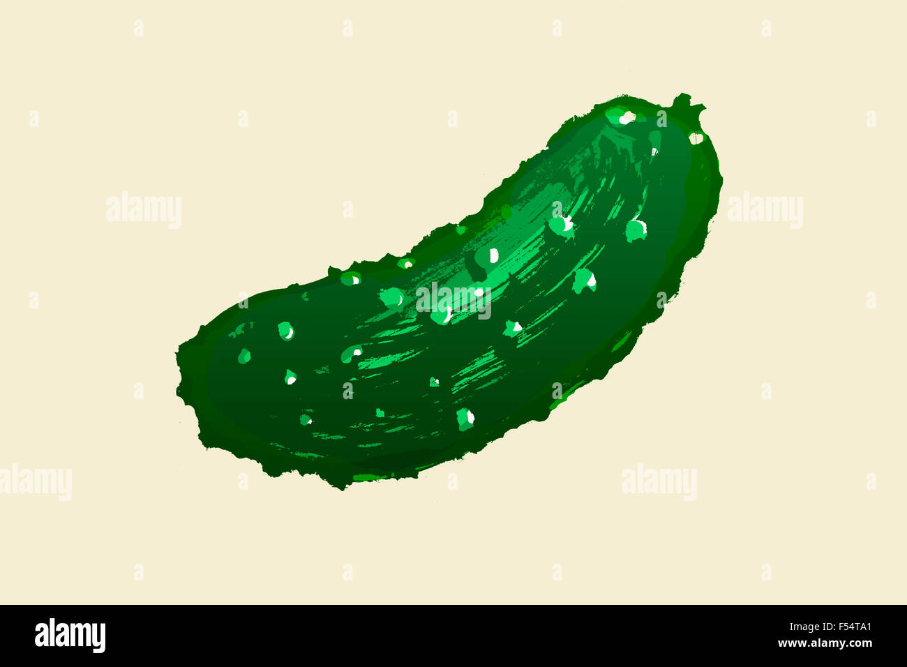 Illustration of pickle against white background Stock Photo - Alamy