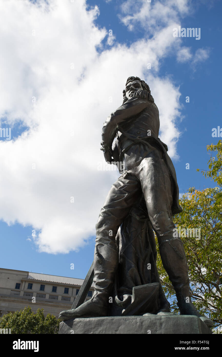 rhode island state house statue providence Stock Photo - Alamy