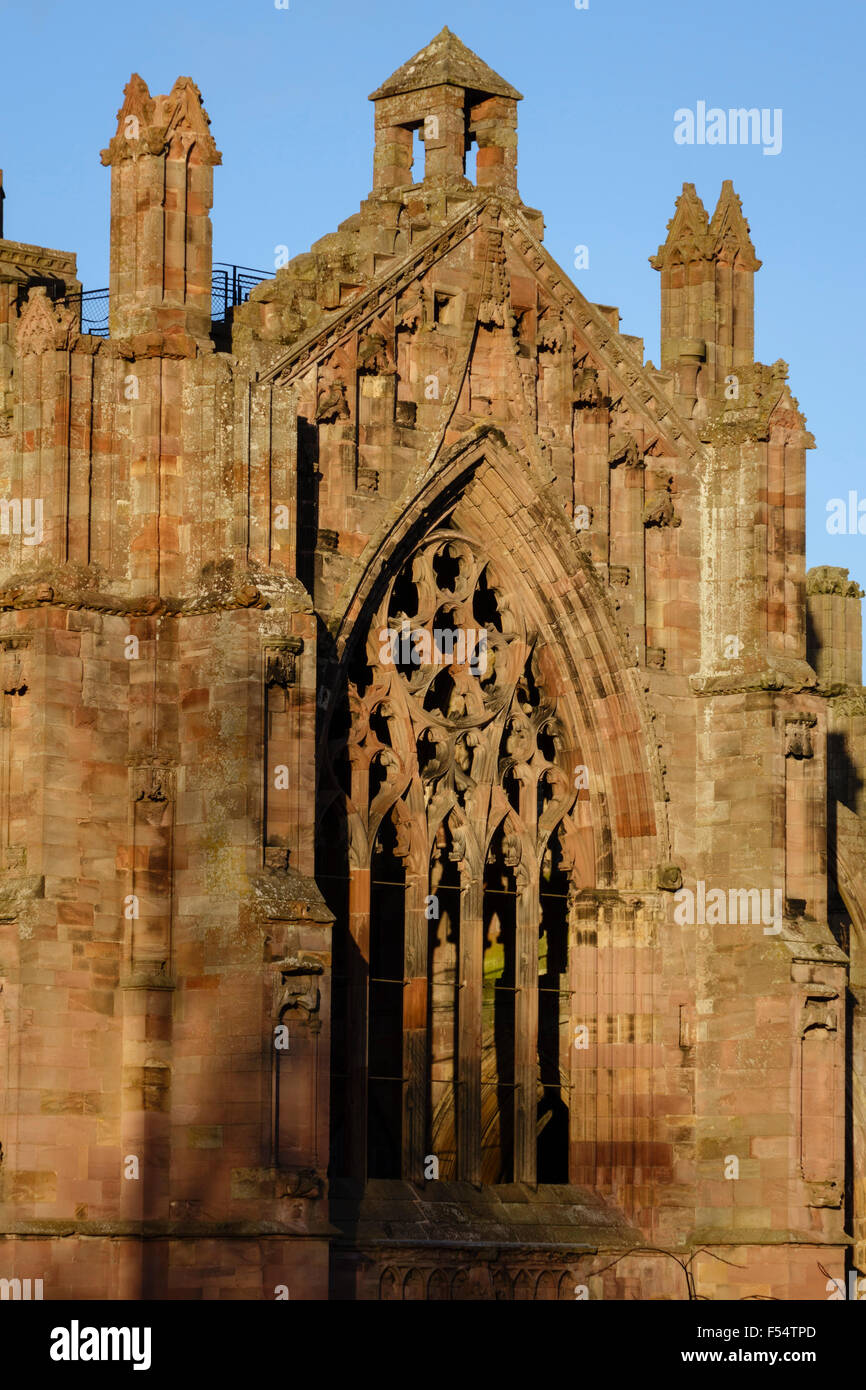 Melrose Abbey, Scottish Borders, UK Stock Photo - Alamy