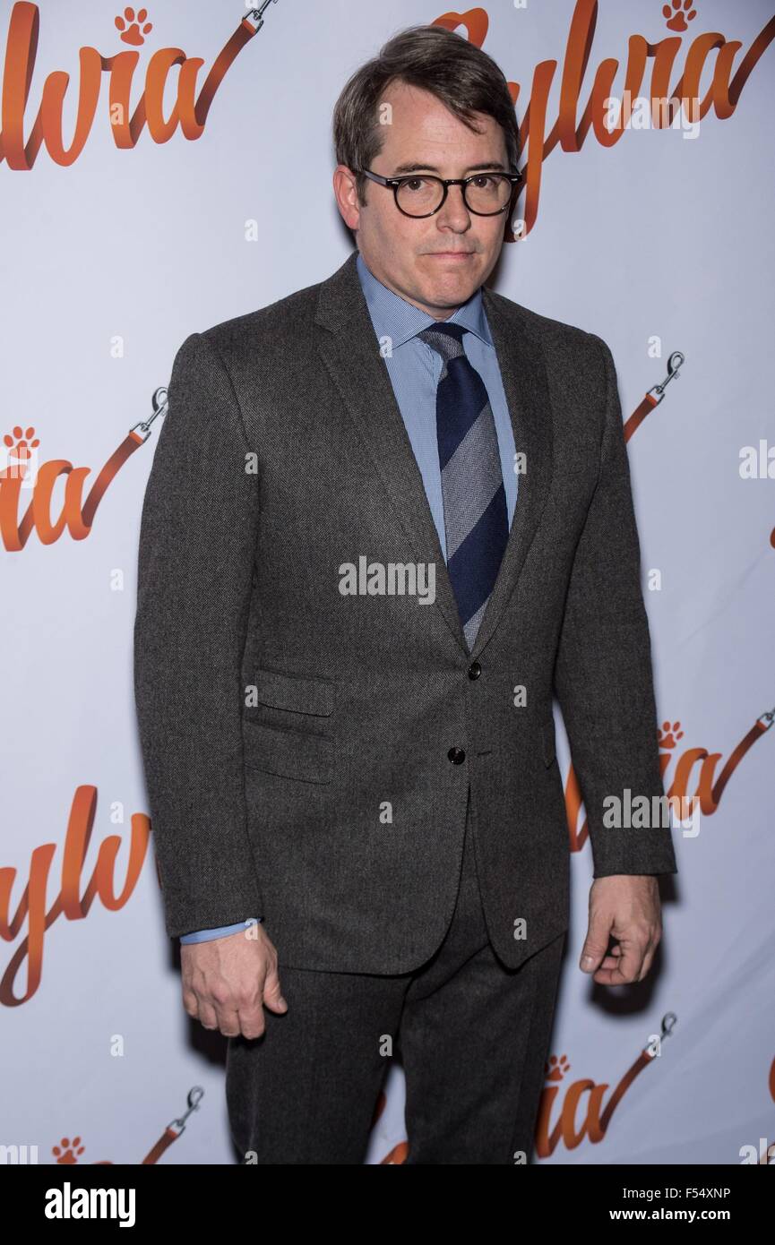 New York, NY, USA. 27th Oct, 2015. Matthew Broderick in attendance for ...