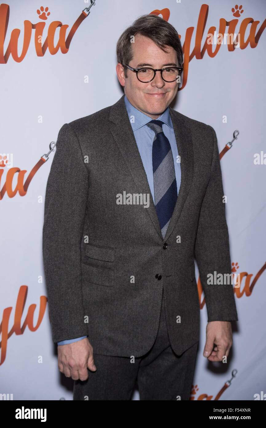 New York, NY, USA. 27th Oct, 2015. Matthew Broderick in attendance for ...