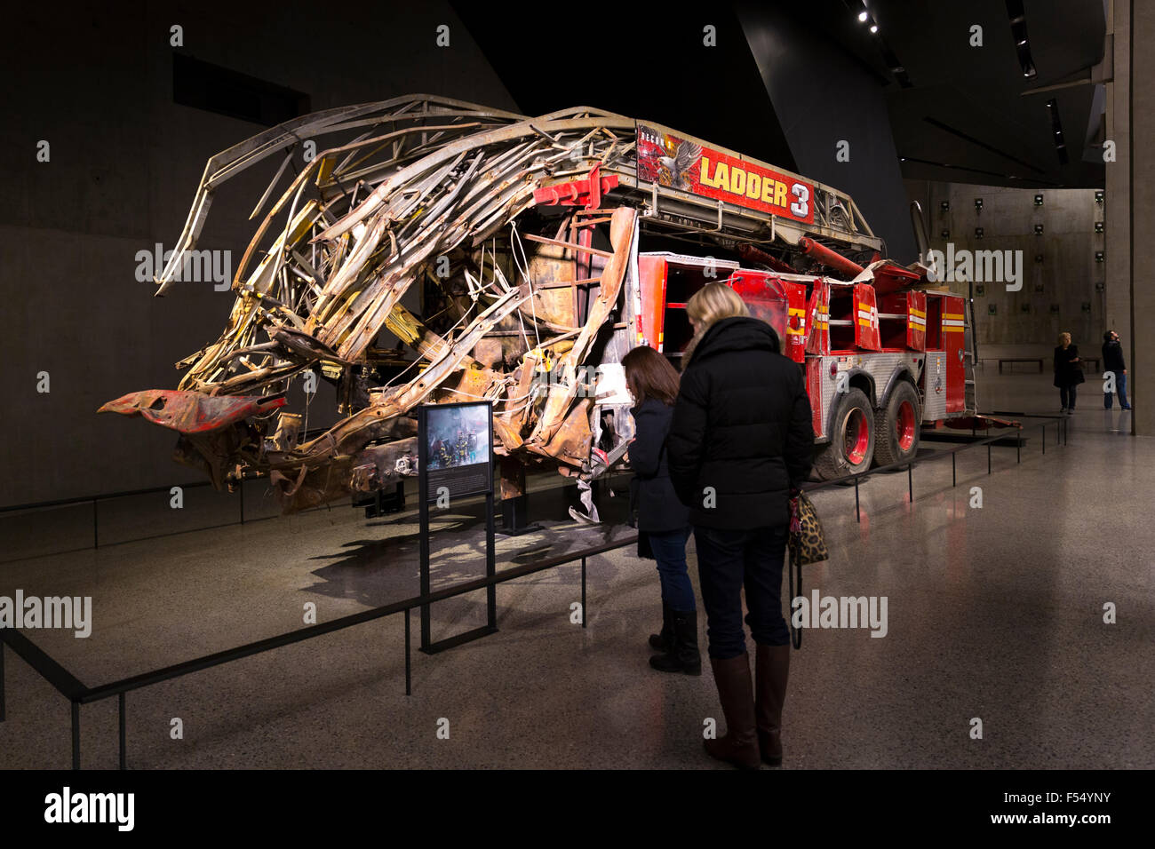New York City Fire Department Ladder Company 3 exhibit at 9/11 Memorial ...