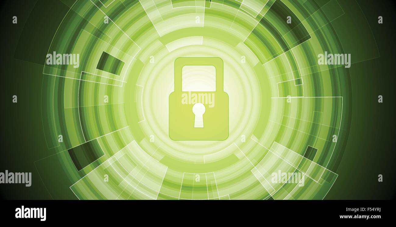 Abstract green tech security background. Vector design Stock Vector Image & Art - Alamy