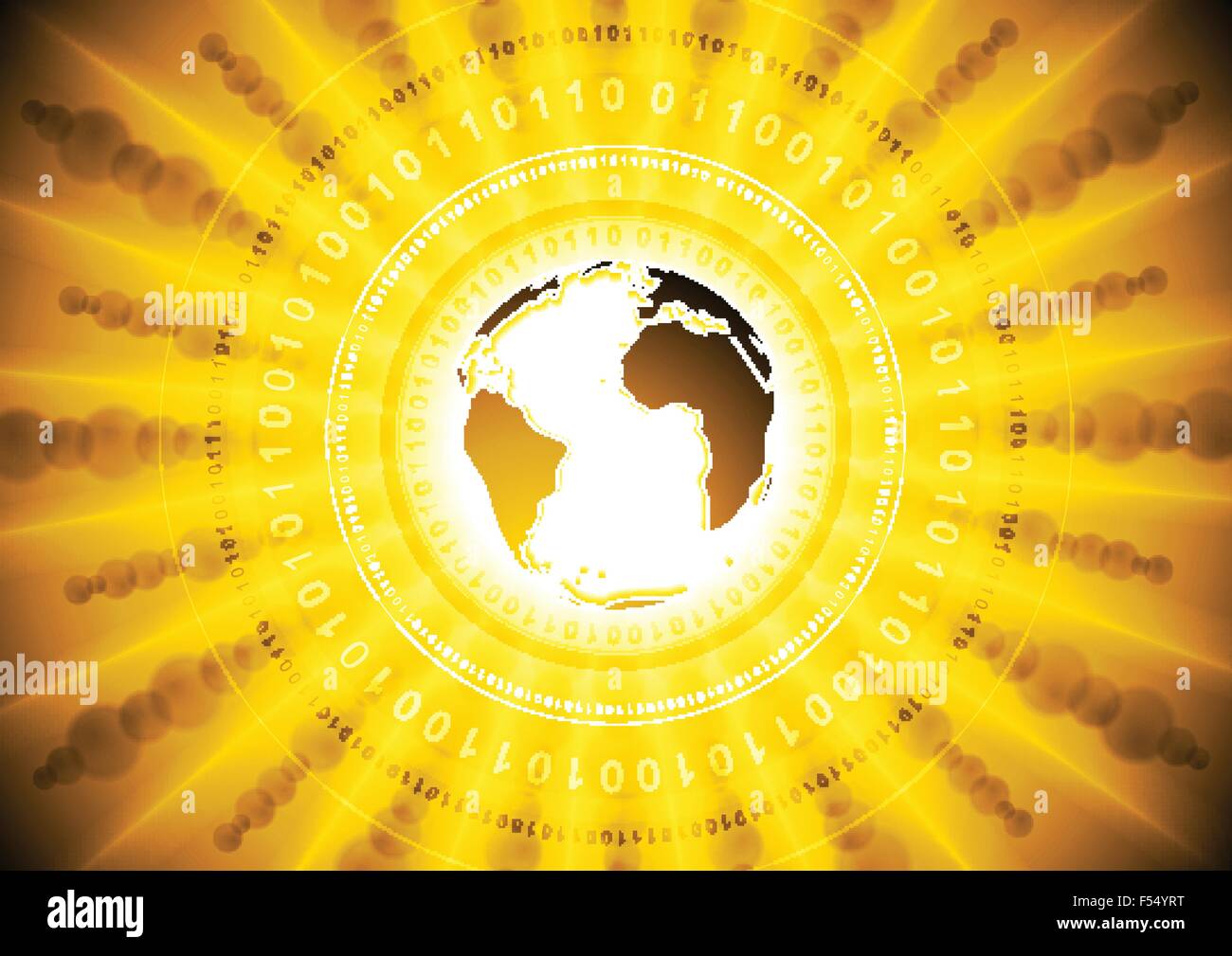 Bright yellow tech background. Vector design Stock Vector Image & Art ...