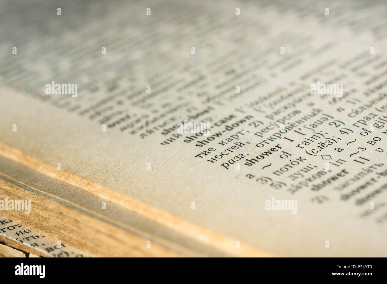 Old school dictionary hi-res stock photography and images - Alamy