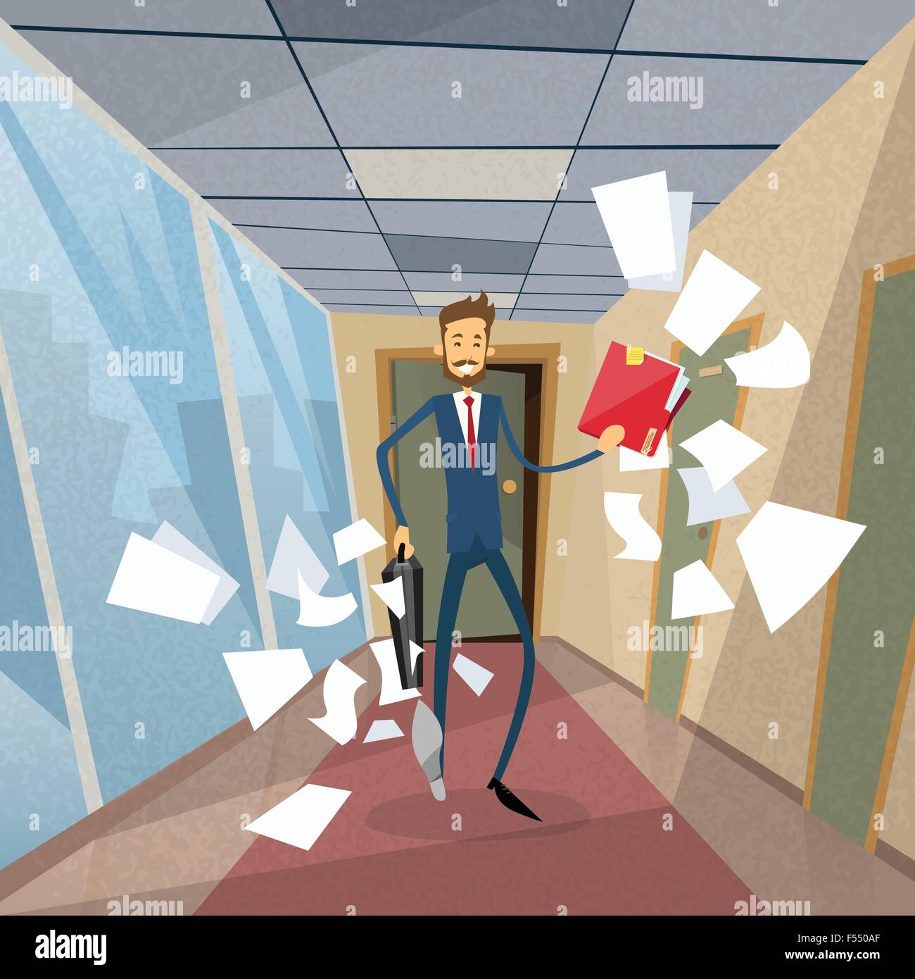 Throwing documents Stock Vector Images - Alamy