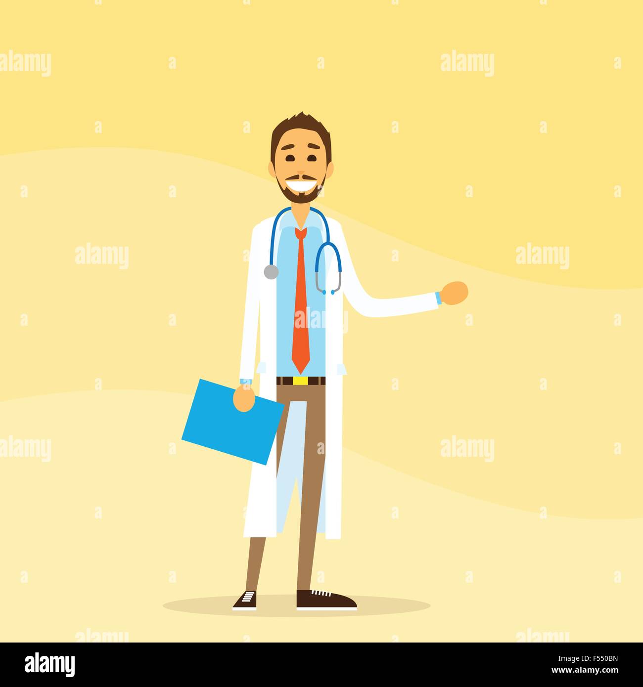 Medical Doctor Hold Hand With Empty Copy Space, Concept Advertisement ...