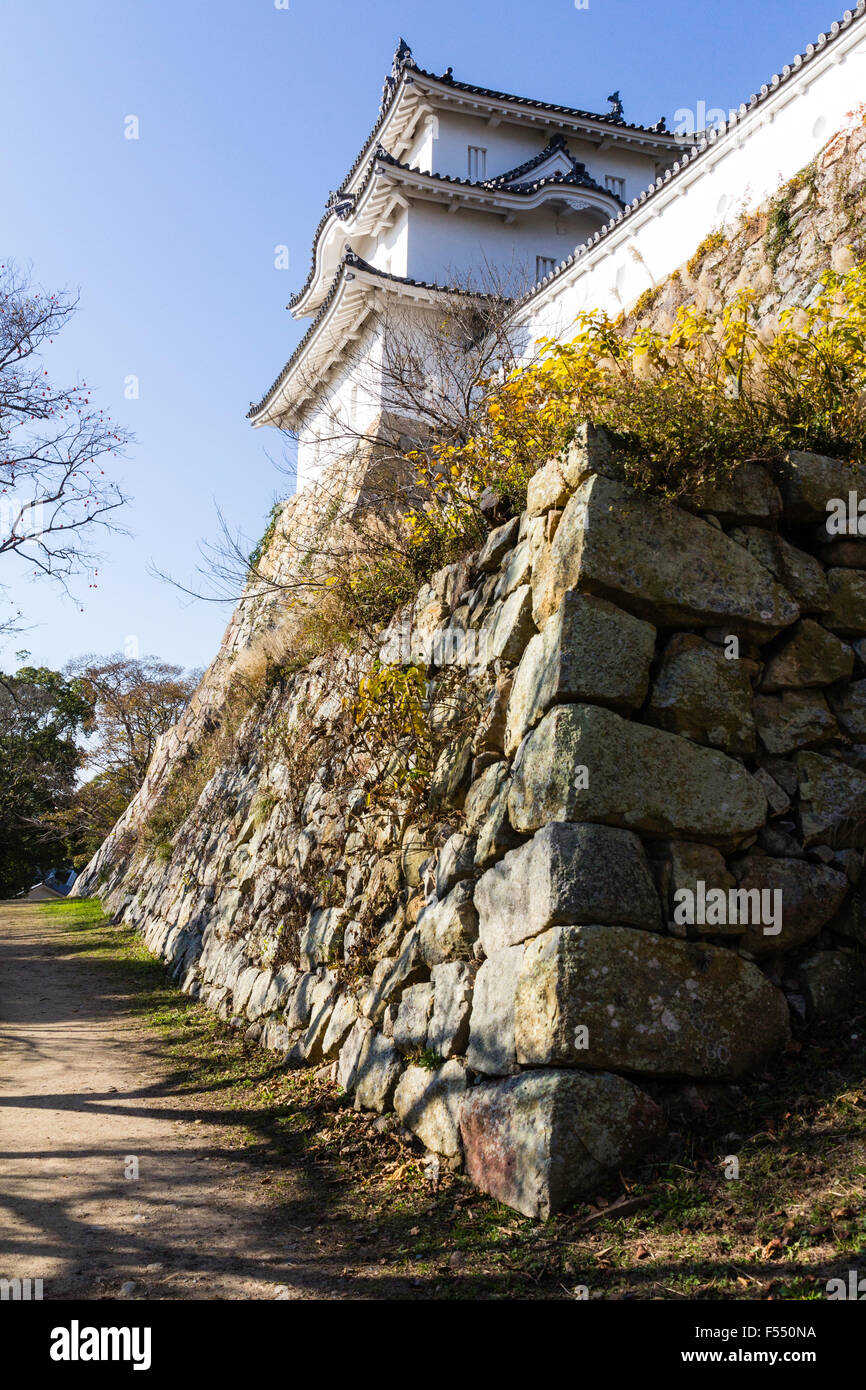 Japan, Nishi-Akashi. Akashi castle. AKA Kishun-jo, Hitsujisaru yagura ...