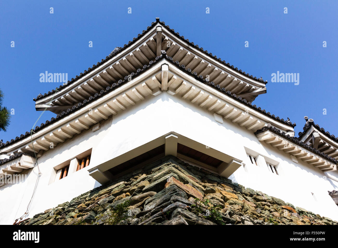 Japan, Wakayama castle, also known as Takegaki-jo, Torafusu-jo. Inui ...