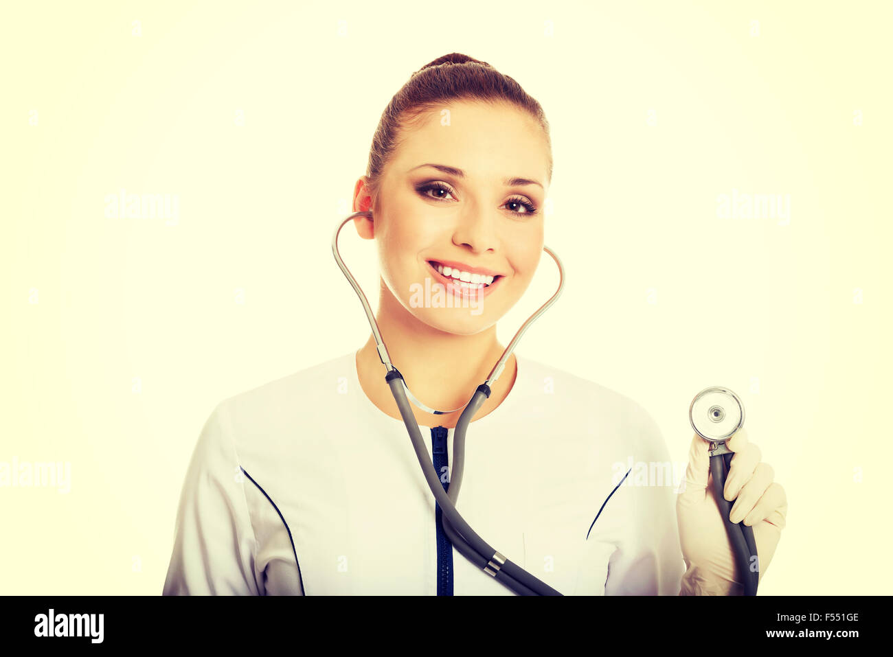 Woman female stethoscope assistant hi-res stock photography and images ...