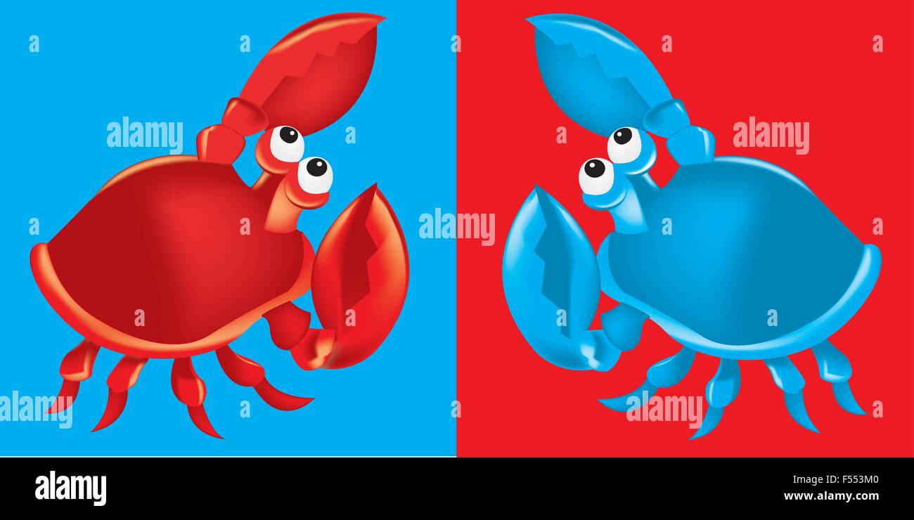 Alaska crab illustration Stock Vector Images - Alamy