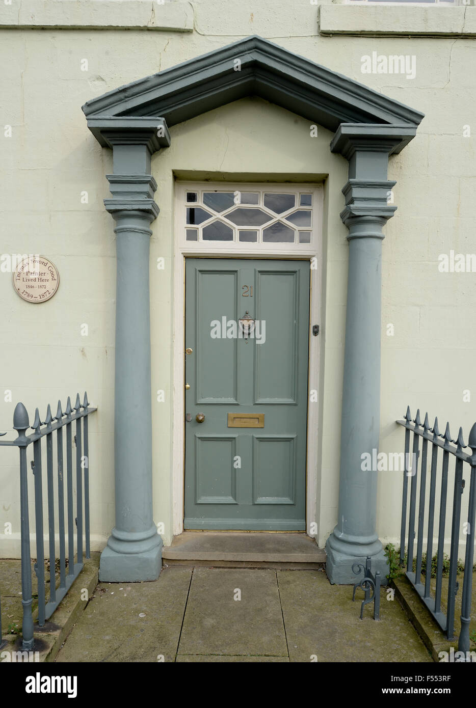Georgian doorway on the Quay Walls, Berwick upon Tweed Stock Photo - Alamy