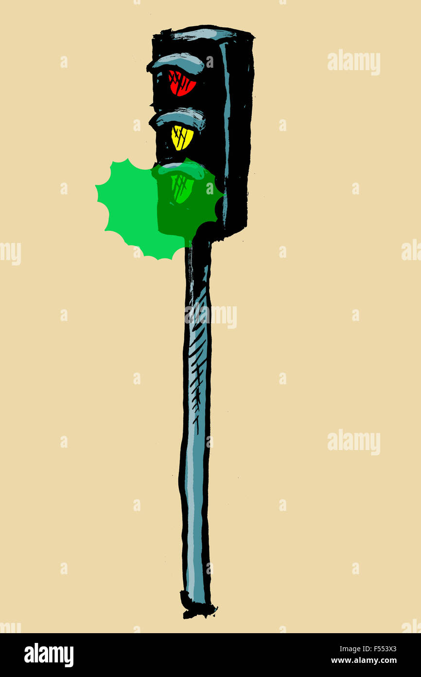 Illustration of road signal against beige background Stock Photo - Alamy