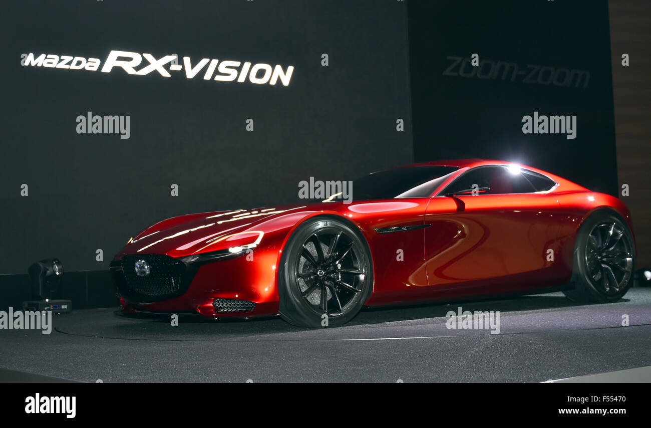 Tokyo, Japan. 28th Oct, 2015. President Masamichi Kogai of Mazda ...