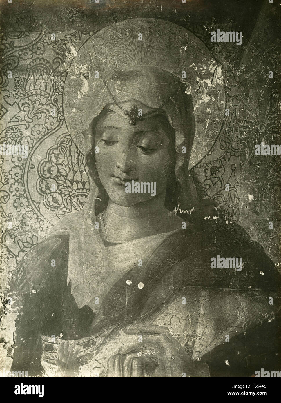 Sacred Art: Santa Caterina, Italy Stock Photo - Alamy