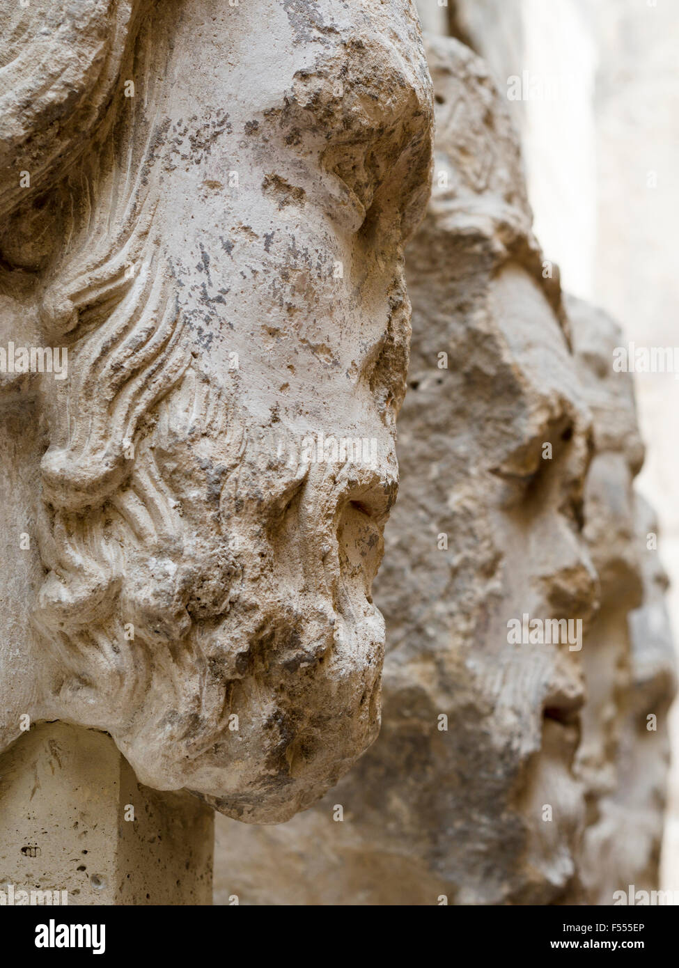 Sculptures of French Kings in Profile. French Kings heads from 1220 ...
