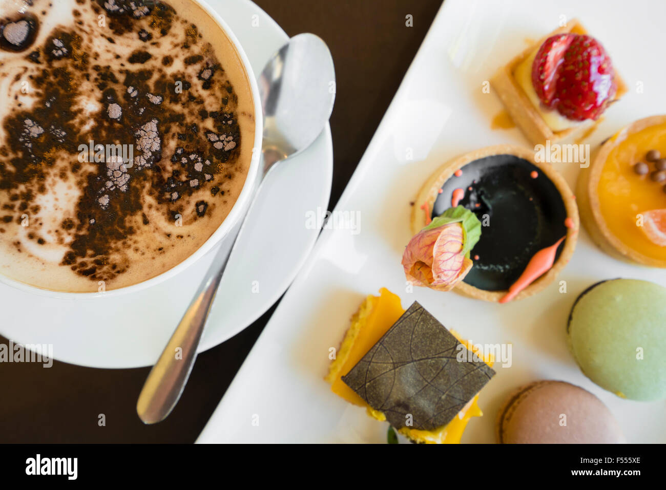 Dessert and coffee Stock Photo - Alamy