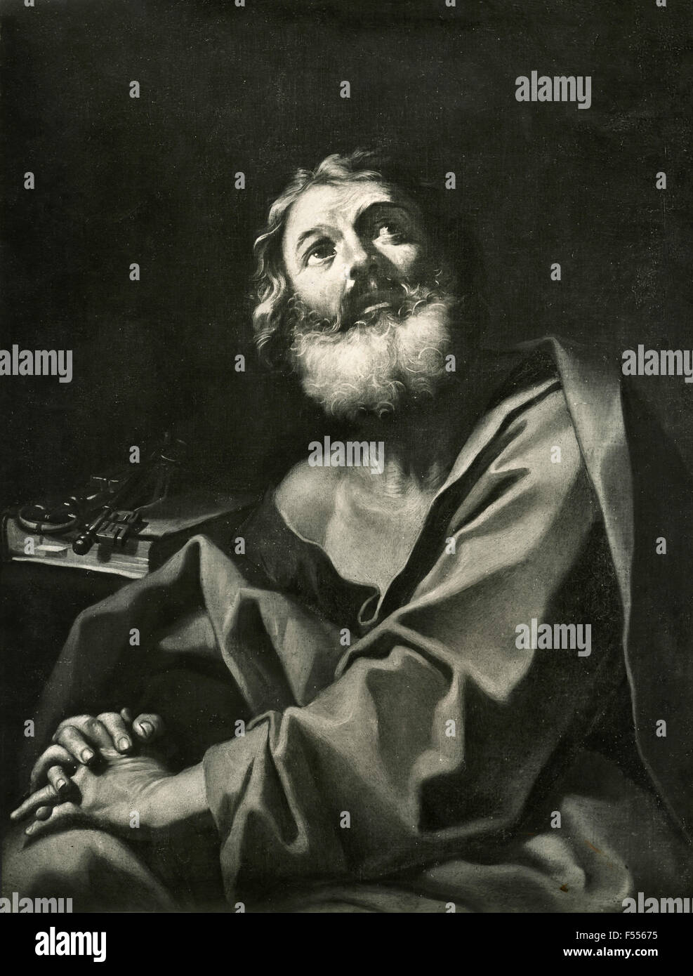 Picture gallery Borghese, Rome: St. Peter weeping, painting by Giacinto ...