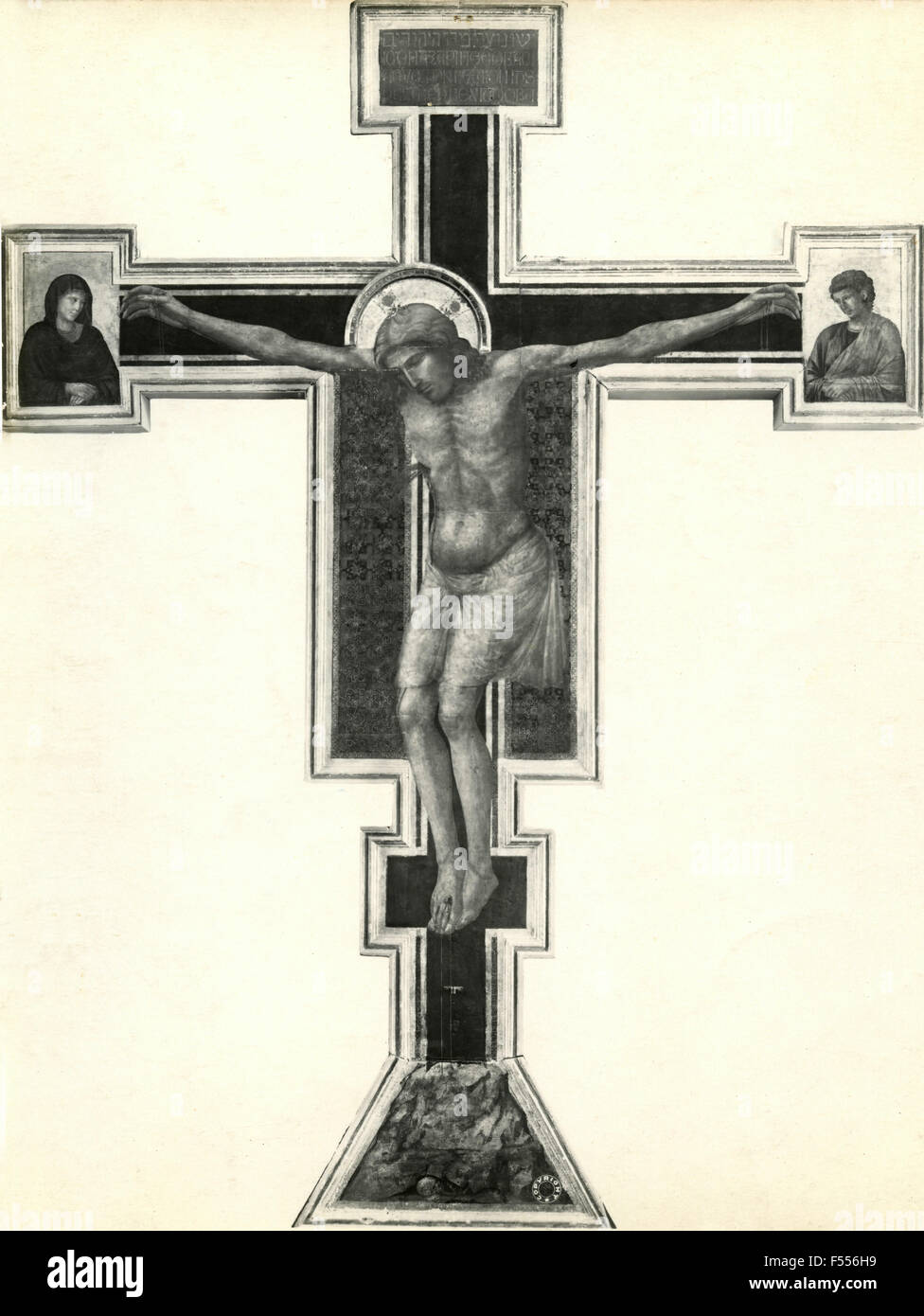Church of Santa Maria Novella, Florence: Crucifixion, painted by Giotto ...