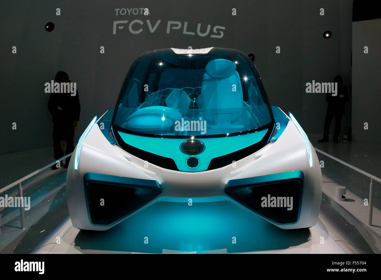 The new TOYOTA FCV PLUS car on display during the 44th Tokyo Motor Show 2015 in Tokyo Big Sight ...